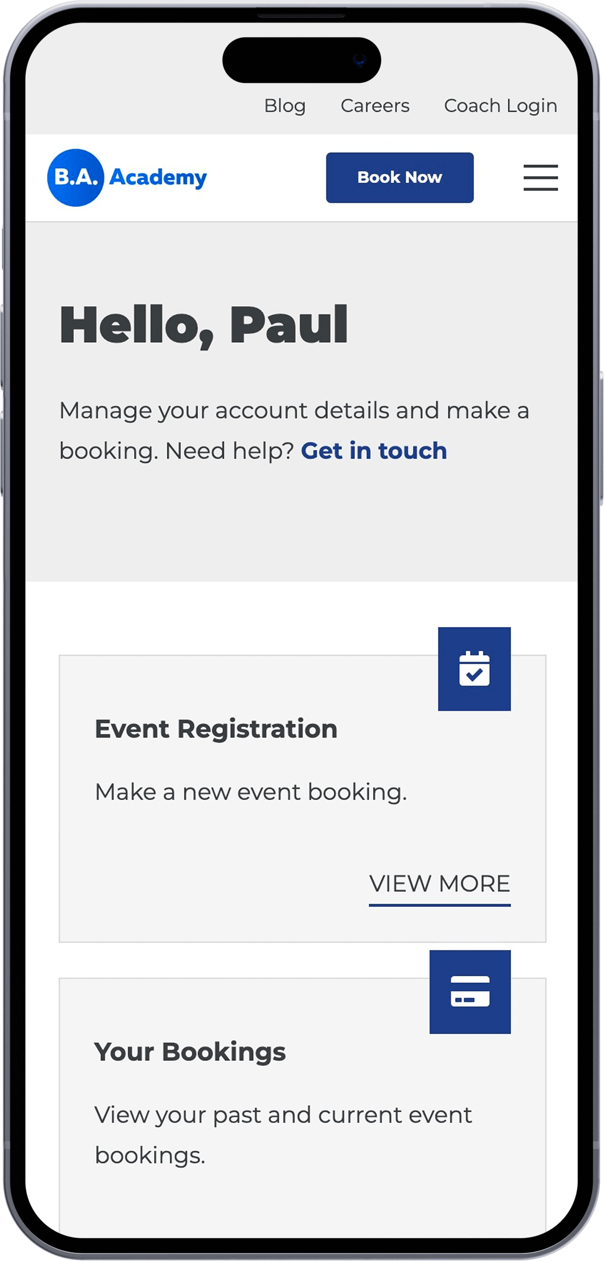 B.A. Academy - Extra-curricular activities for students